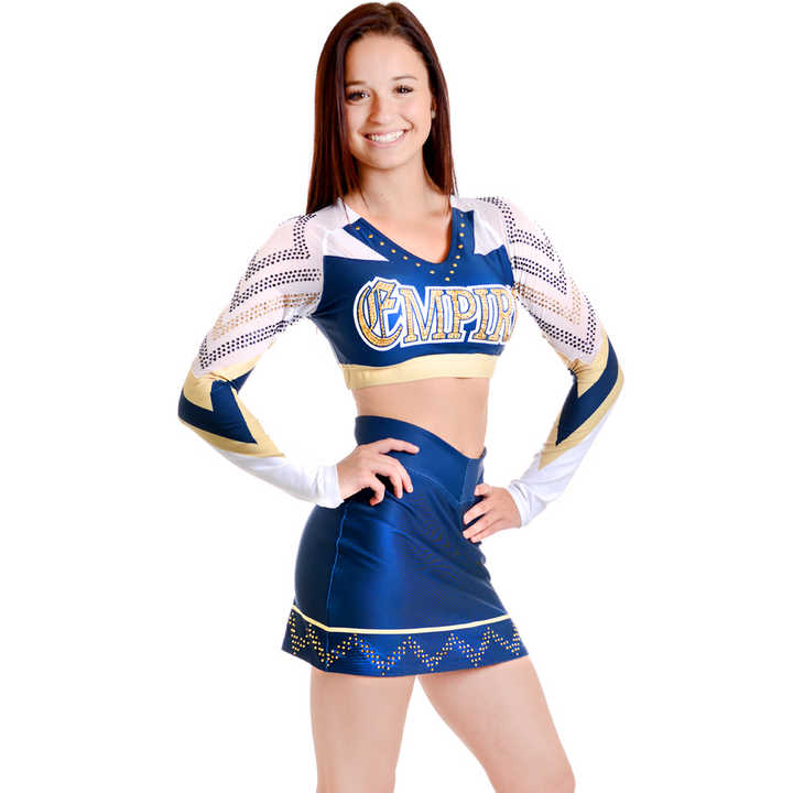 New Design Sparkle Cheerleading Clothing Cheerleading Uniforms Long ...