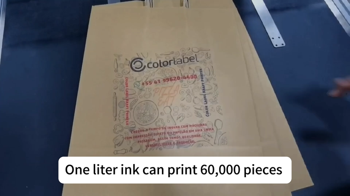 Single One Pass Digital Carton Inkjet Printer for Kraft Paper Bag ...