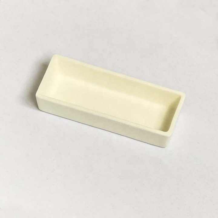 Rectangle Alumina Combustion Boat Crucible 100*40*20 Mm