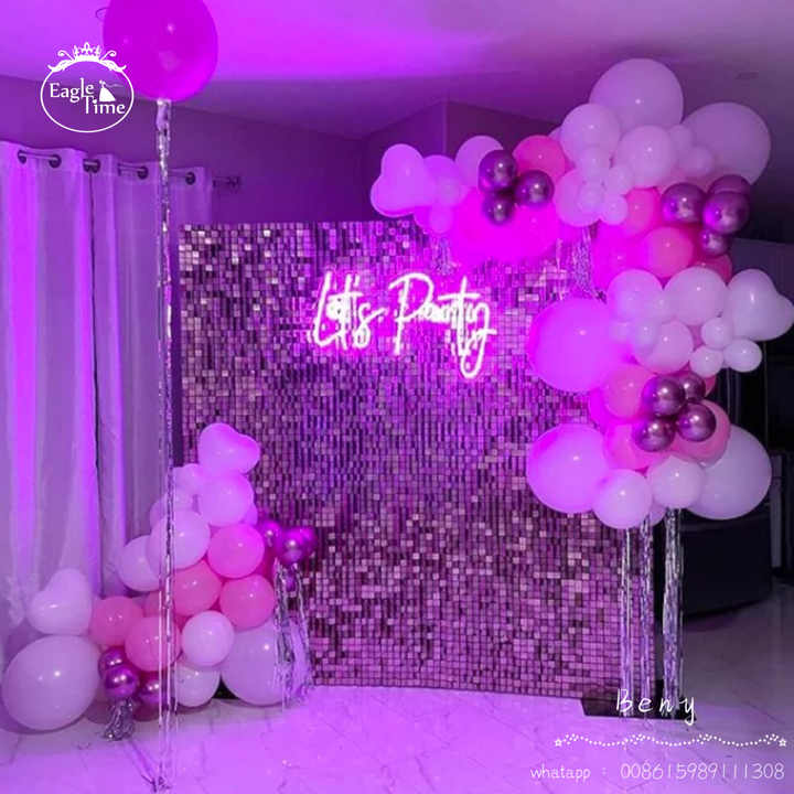 Stunning Rainbow Sequin Background for Wedding Event Stage Decoration ...