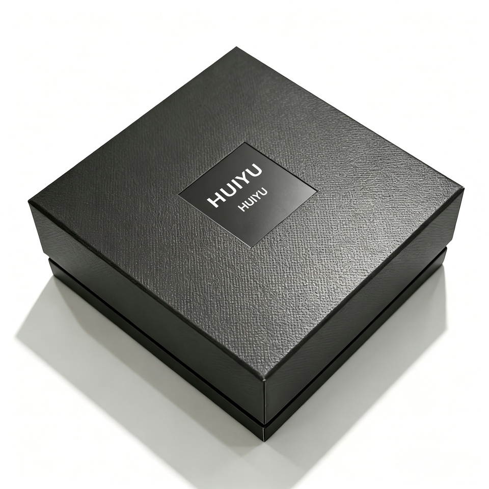 Luxury Magnetic Closure Perfume Box Black Rigid with Custom Logo ...