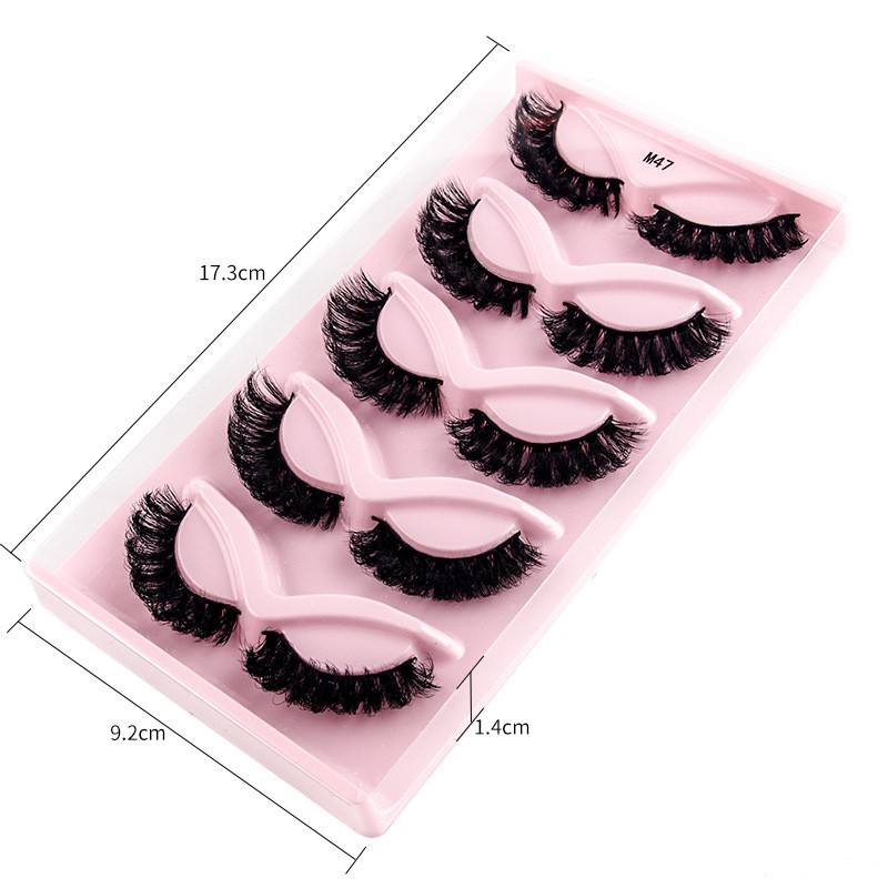 Wholesale 3D Wispy Faux Mink Lashes Natural Long False Eyelashes Fluffy ...