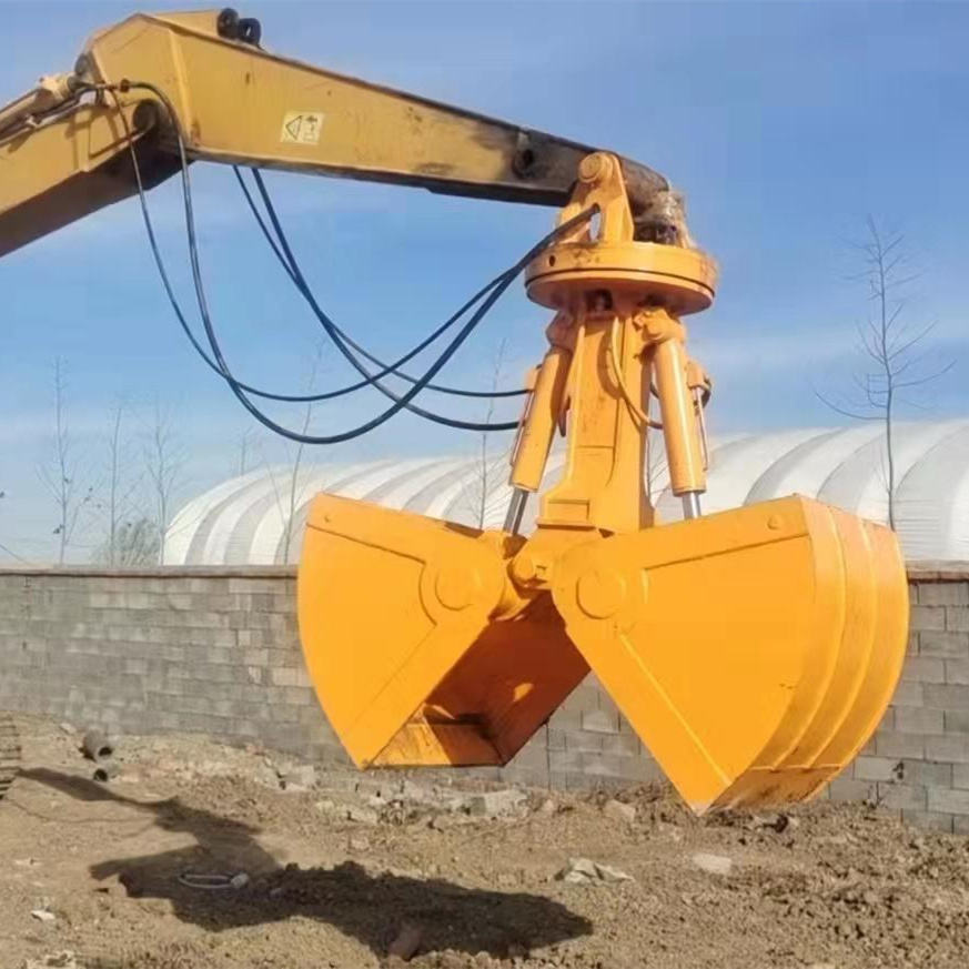 Hydraulic Clamshell Grab Crane Mechanical Grab Electric Hydraulic Steel ...