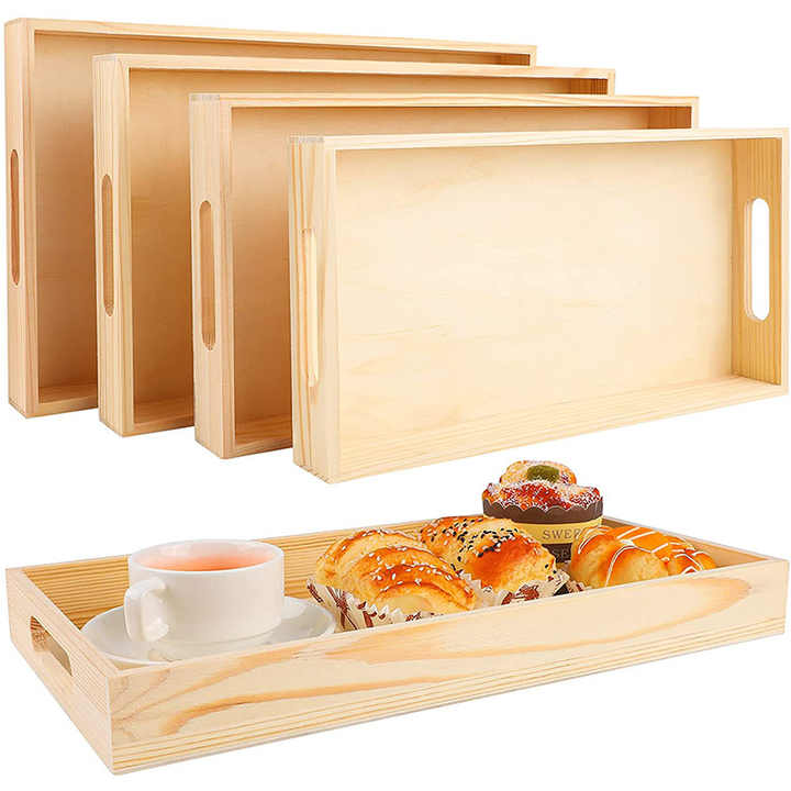 Wholesale Wooden Tea Coffee Serving Trays - Eco-friendly