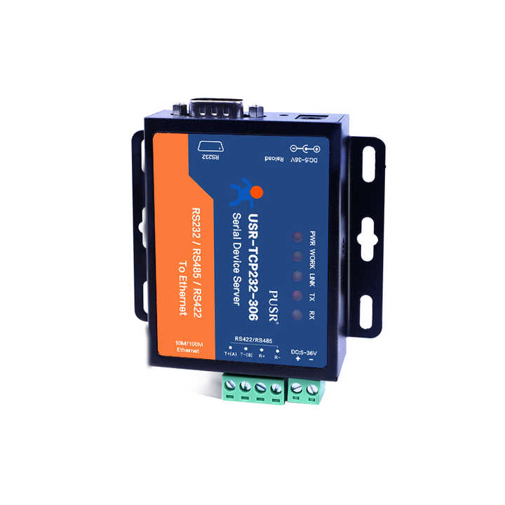 USR-TCP232-306 - Low Cost RS232/RS485/RS422 to Ethernet Converter