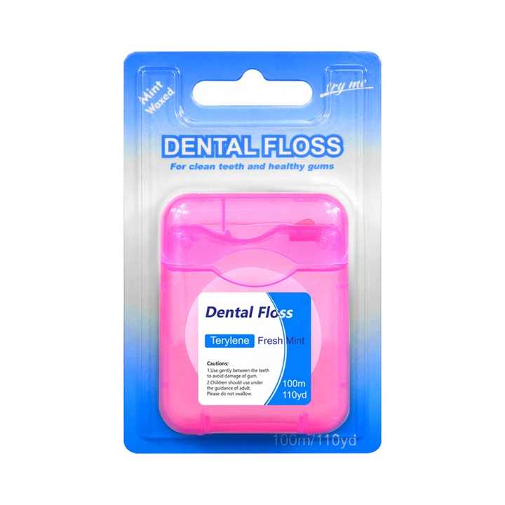 Bulk Customized Mint Flavor Waxed 100M PTFE Floss Oral Hygiene Tooth ...