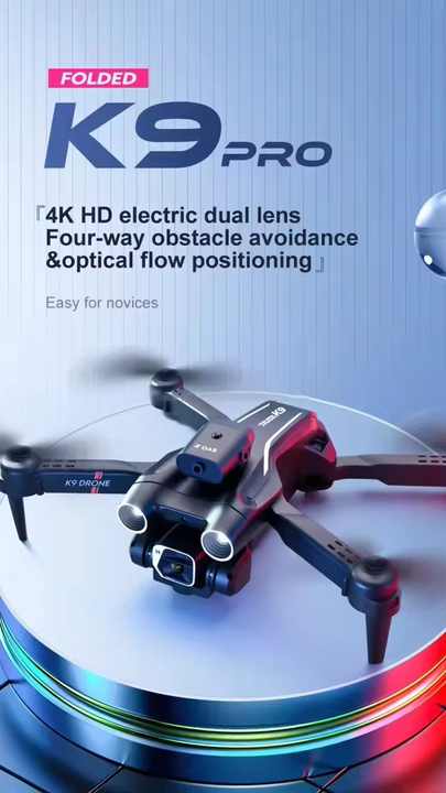 2024 Mini Drone K9 PRO WiFi FPV Dron with Dual Pro 4K HD Camera Wide ...