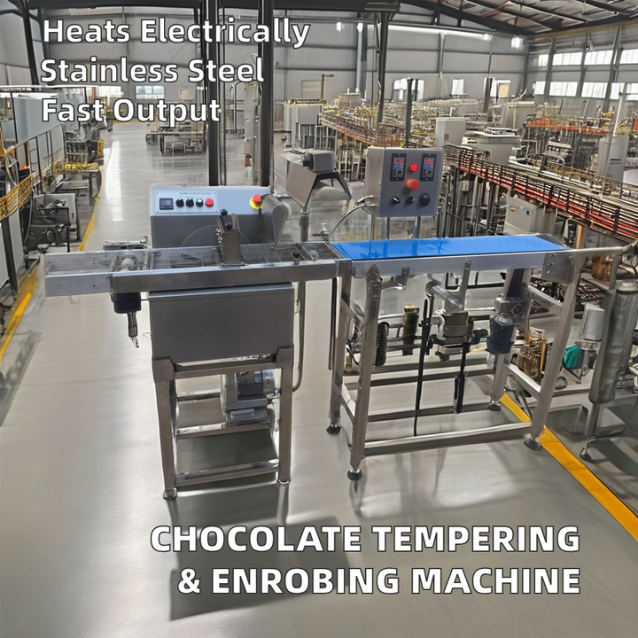 New Condition Continuous Chocolate & Candy Tempering Machine Automatic 304 Stainless Steel Motor ...