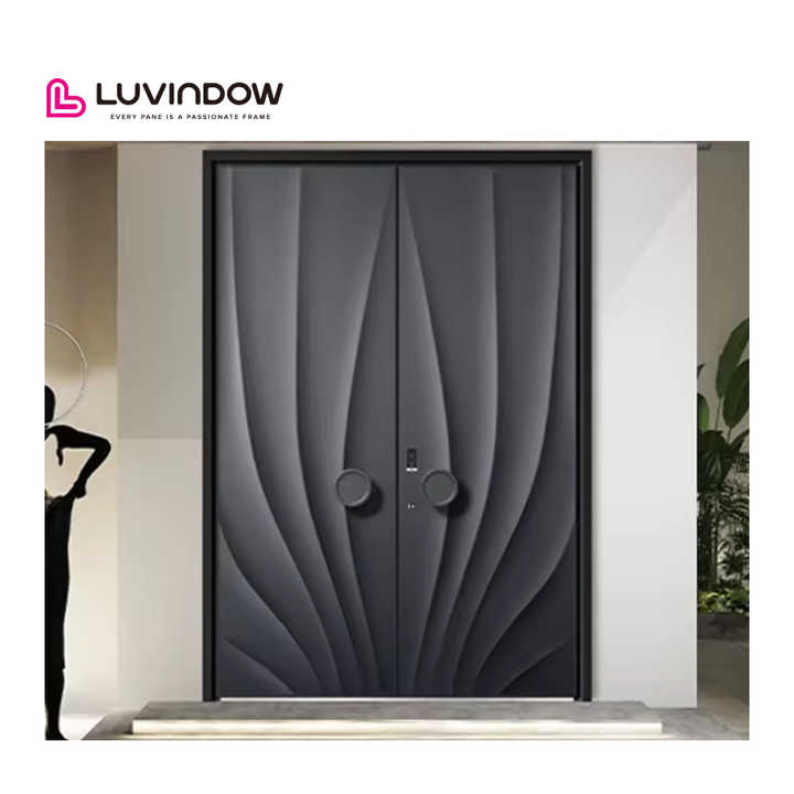 Luxury Custom Modern Large Main Entry Doors - Sound Insulated