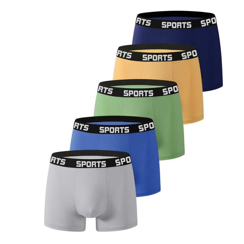 Temu Men's Underwear - High Elastic Boxer Shorts - Anti-Bacterial