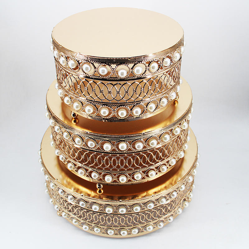 Wholesale Aluminium Alloy Cake Stand 3pcs Set for Wedding Party ...