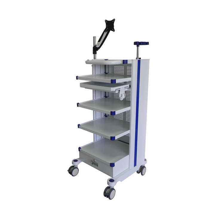 Mobile Endoscopy Cart - Efficient Hospital Instrument Trolley
