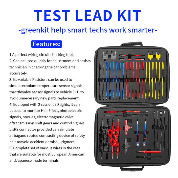 Automotive Test Leads Kit - 92pcs Electrical Probes & Connectors