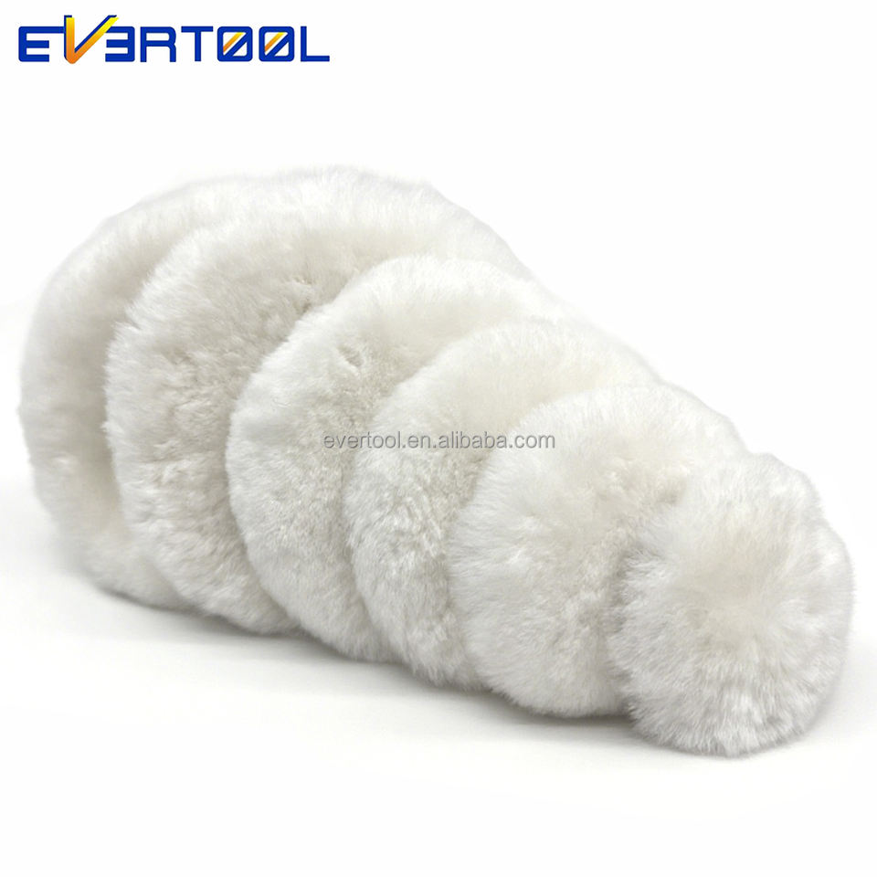 EVERTOOL OEM Support 75mm Wool Buffing Disc Car Polishing Wool Pads ...