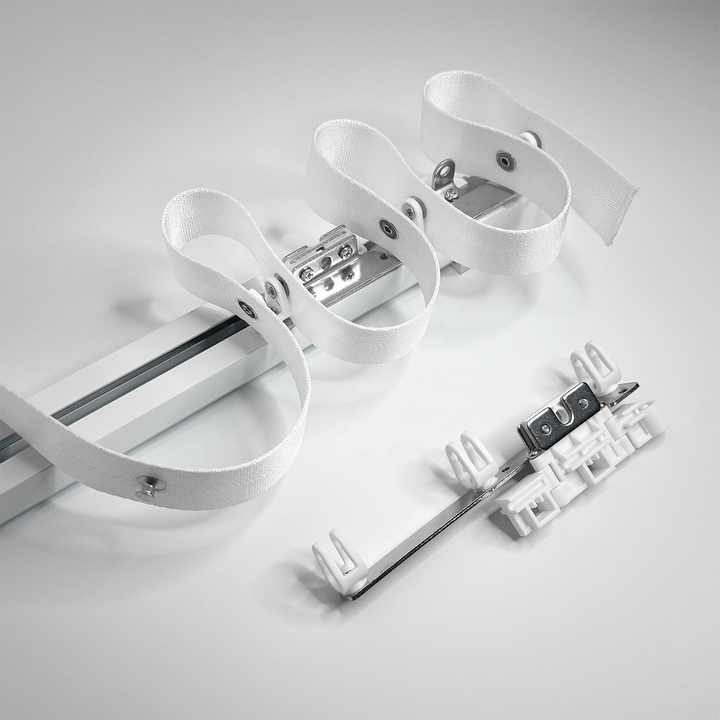 S Rails Single Open Master Carrier for Electric Ripple Fold Curtain ...