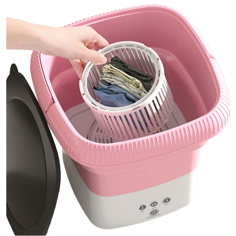 Mini Fully Automatic Portable Washing Machine - Efficient & Convenient