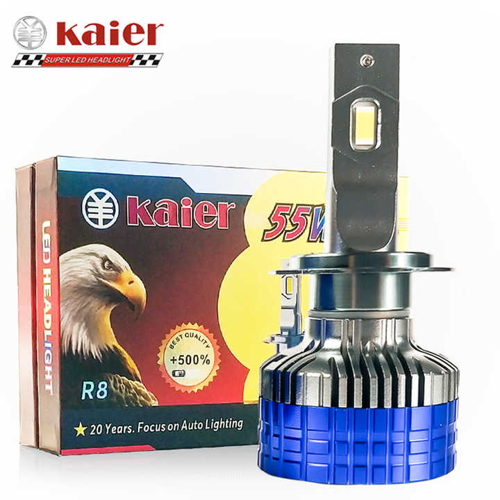 Kaier R8 Car Led Headlight - 4800LM, 6000K High Power Bulbs