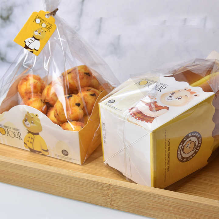 White Card Paper Disposable Packaging Carton for Pastries Cake Sesame ...