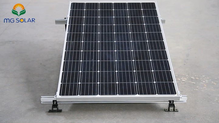 Adjustable Tilt Leg Flat Roof Solar Racking System Solar Roof Mount ...
