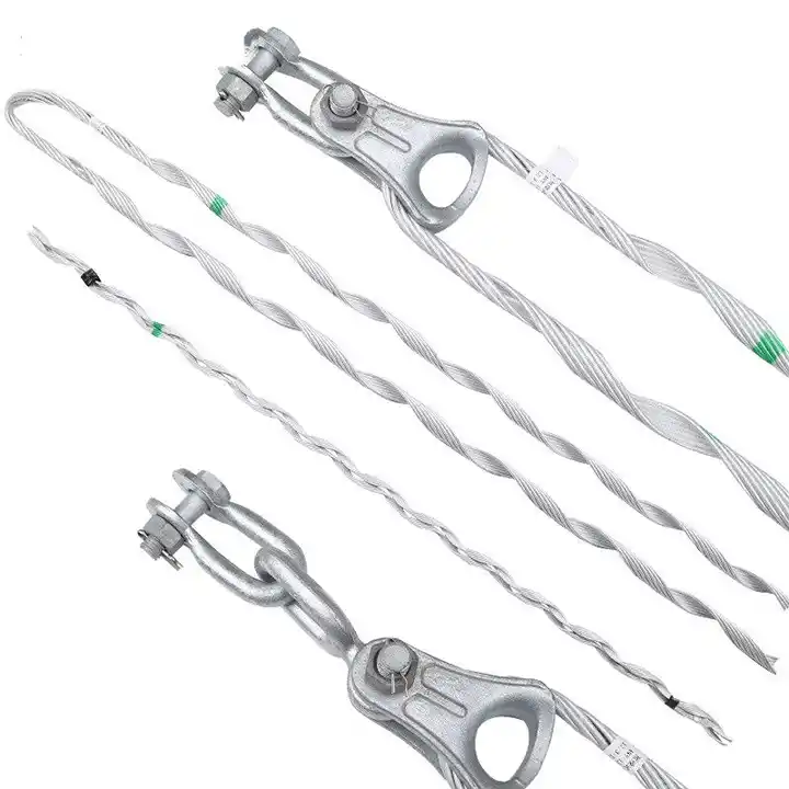 Overhead Line Cable Fittings Helical Dead End Guy Grip 1/7 ADSS OPGW ...