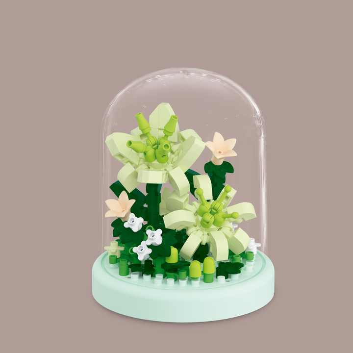 Compatible Building Blocks Eternal Flower Series Flower Basket ...