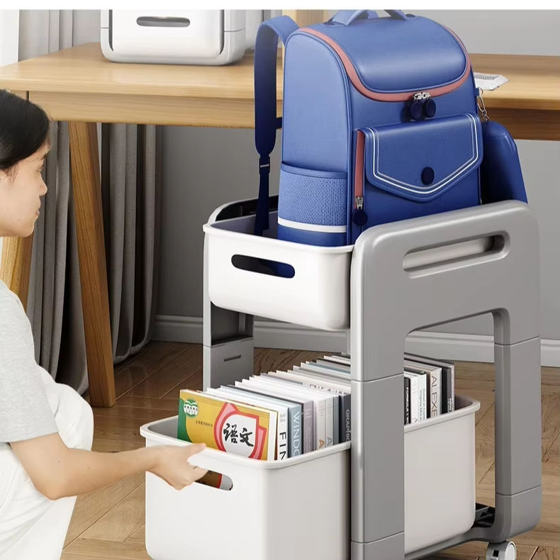 Movable Plastic Book Storage Rack for Schools Home Artifact Household ...