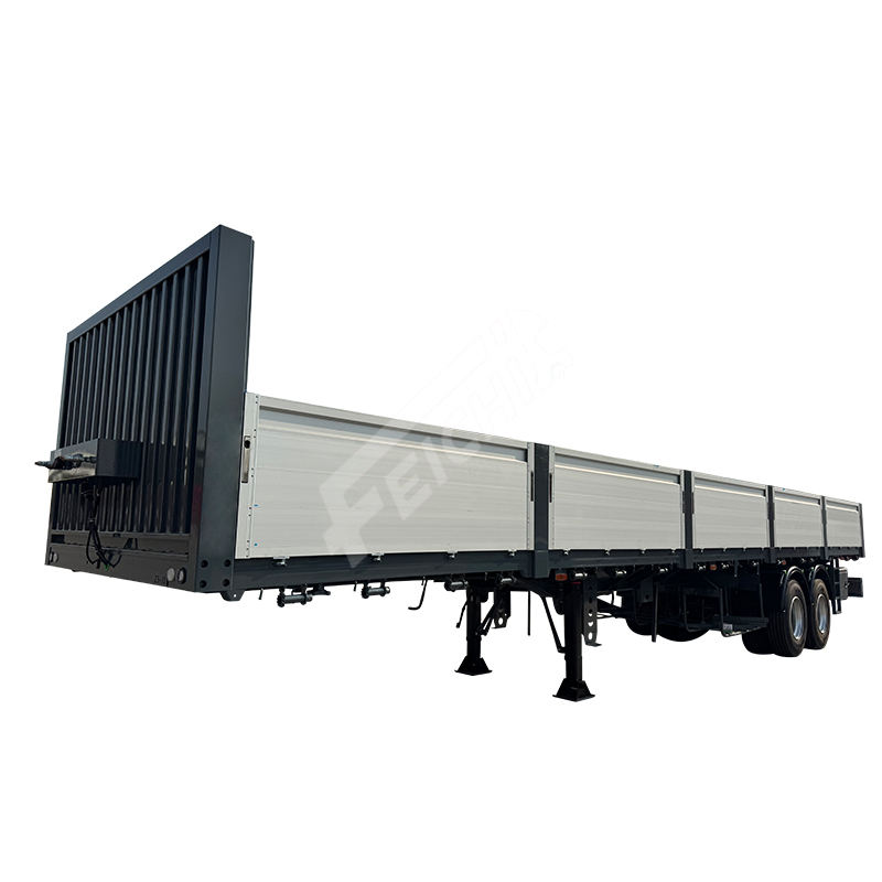 40 Ton Drop Side Wall Fence Semi Trailer Aluminum Sidewall Dropside ...