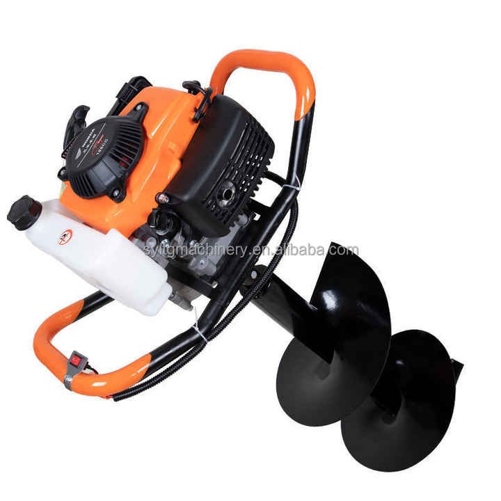 Tree Planting Hole Digger Machine Soil Ground Drill Petrol Gas Powered ...