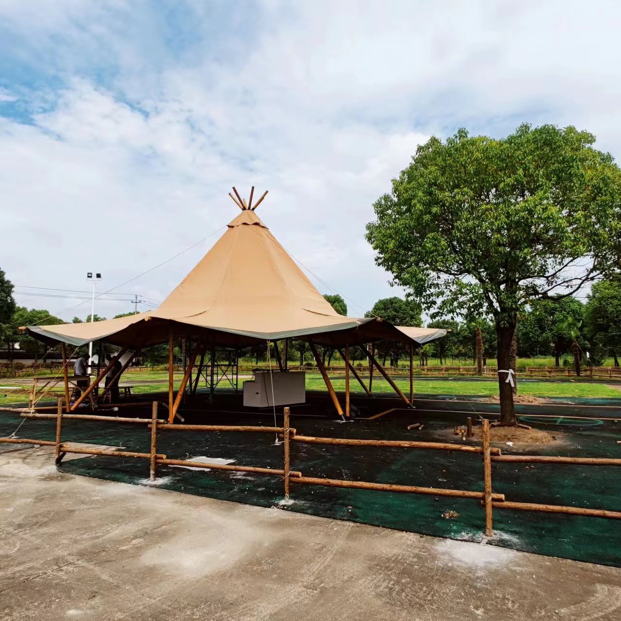 4*6m Luxury Square Safari Tents Outdoor Camping Tents for Hotels and ...
