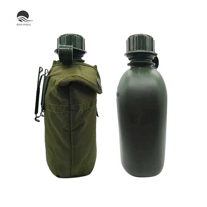 Camouflage Tactical PE Plastic Tactical Water Bottle Combat Kettle With ...