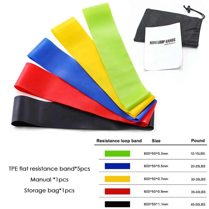 Custom LOGO Rubber Elastic Loop Bands for Fitness & Exercise - OEM