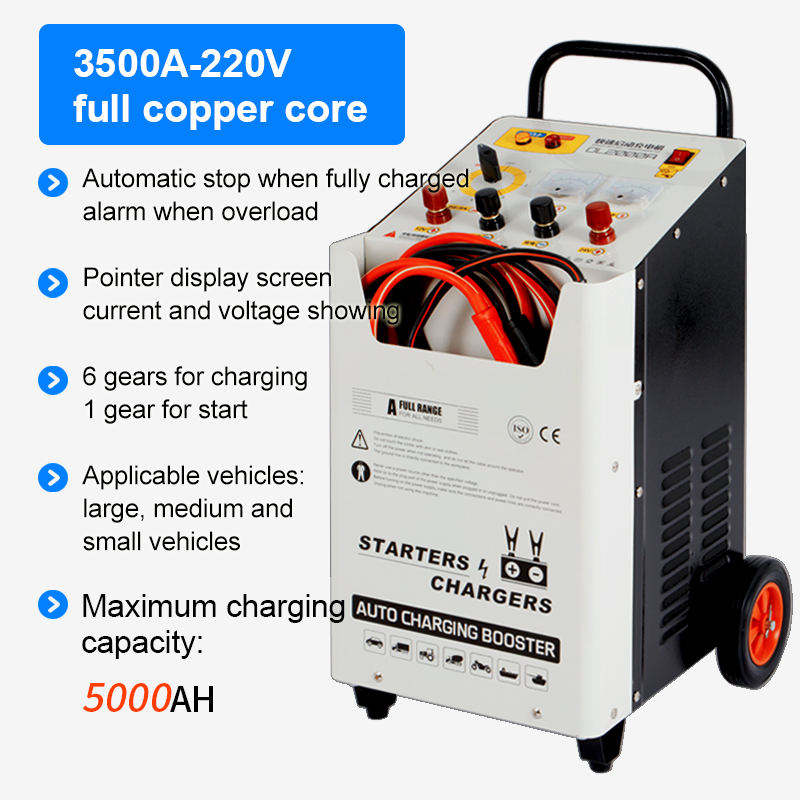 3500A Automatic Battery Charger and Engine Booster Jump Starter 12V 24V ...
