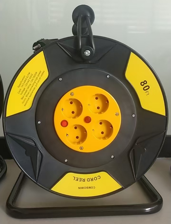 25m 40m 50m Extension Cord Reel With Us/eu Sockets For Home Use - Oem
