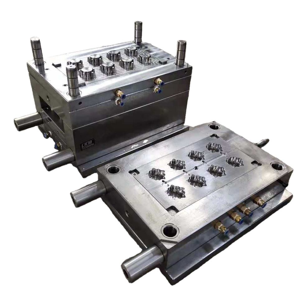 Custom HDPE PP White Threaded Star Shaped Plastic Cap Injection Mold by ...