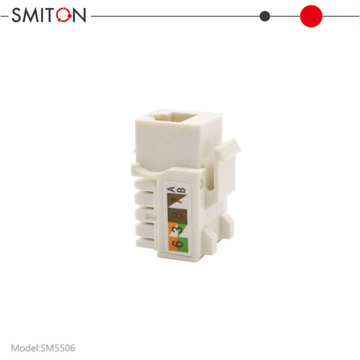 UTP Cat6 90 Degree UTP Keystone Jack for Network Use RJ45 Connector ...