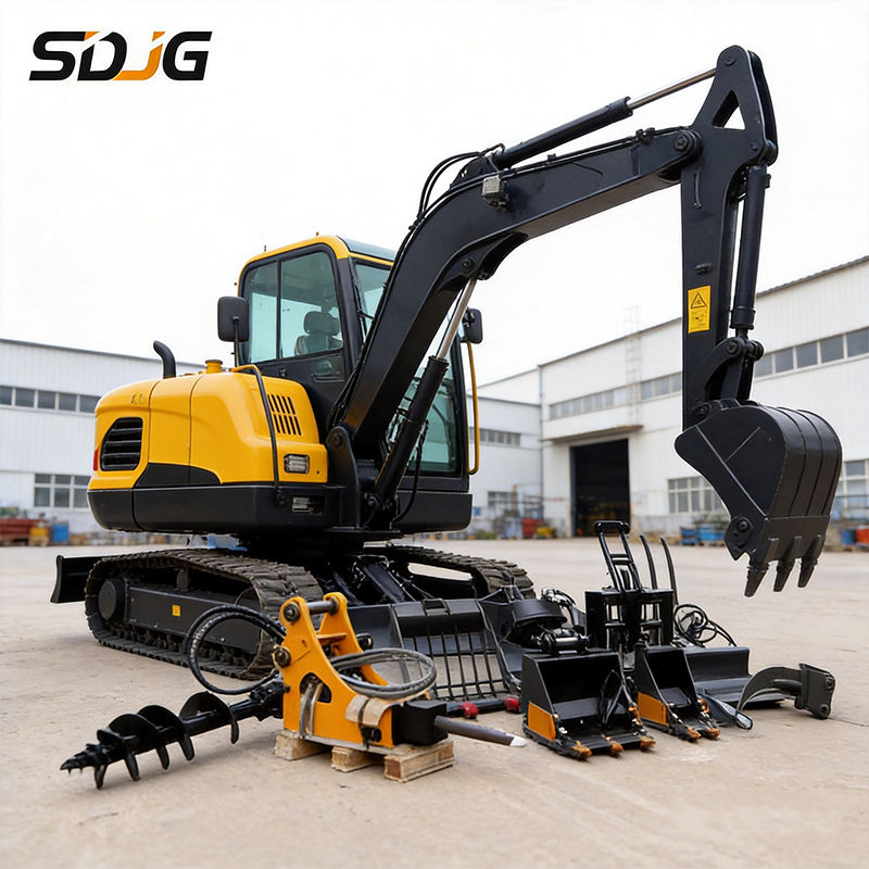 Free Shipping High-Quality Excavator 3.5 Ton EPA Engine Digger Farm ...