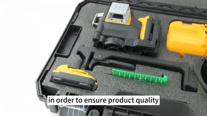 Most Popular Rotary 12 Lines Red Beam 3D Green Light Laser Level