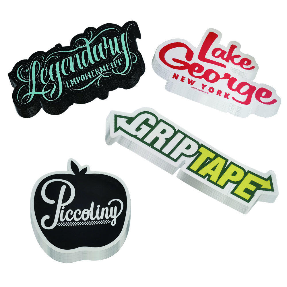 Custom Waterproof Adhesive Die Cut Vinyl Decals Business Company Brand Name Stickers with Logo