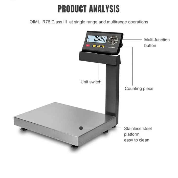 Digital 200kg Tcs Electronic Platform 300kg Weighing Scale