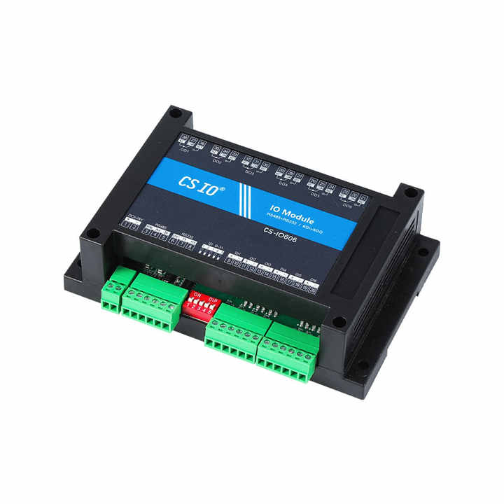 CSIO-606 Industrial RS485 Modbus IO Module with 6 Input 6 Output RS232 ...