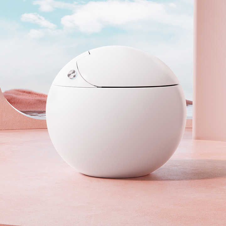 Egg Shape Smart Toilet - Modern Foot Sensor Sanitary Ware