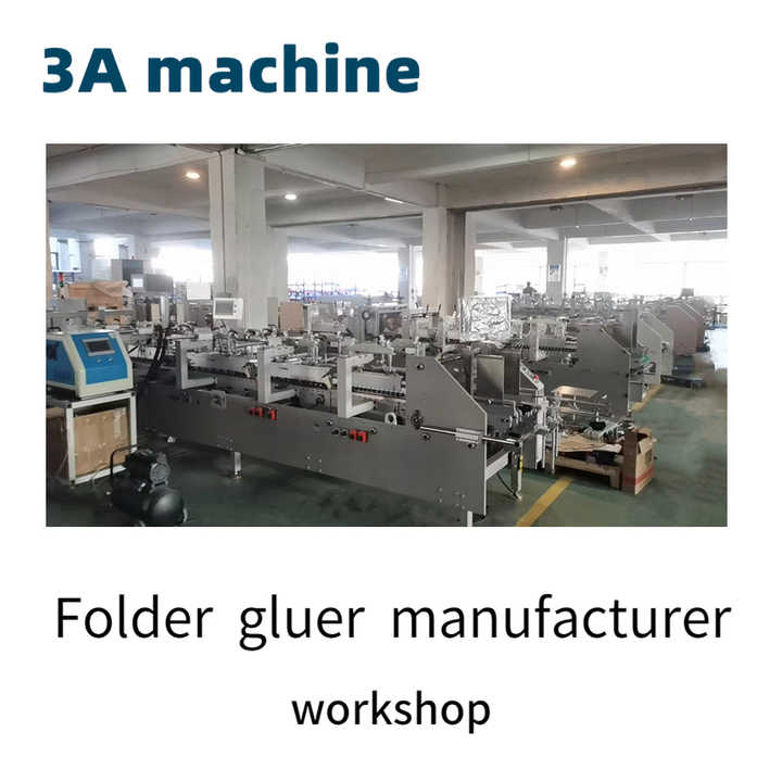 3ACQ**580D Corrugated Cardboard Machine Automatic Folder Gluer Machine ...
