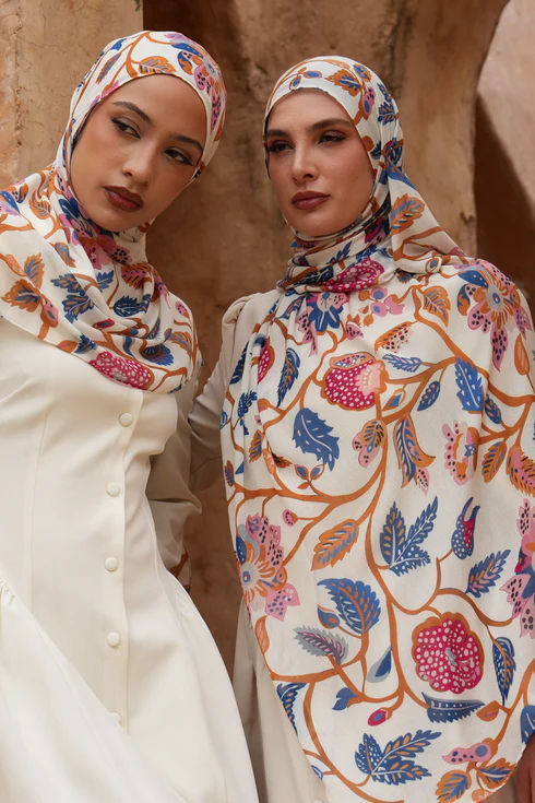 Custom Printed Crinkled Satin Polyester Muslim Hijab Scarves ...