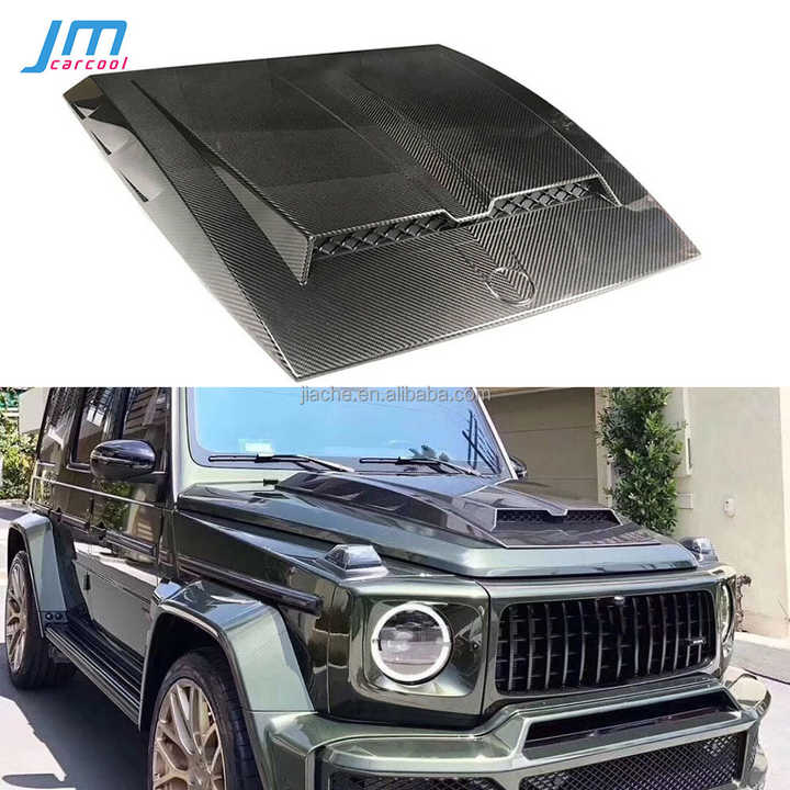 Dry Carbon Fiber Front Engine Hood Vent Cover for Mercedes Benz G-CLASS ...