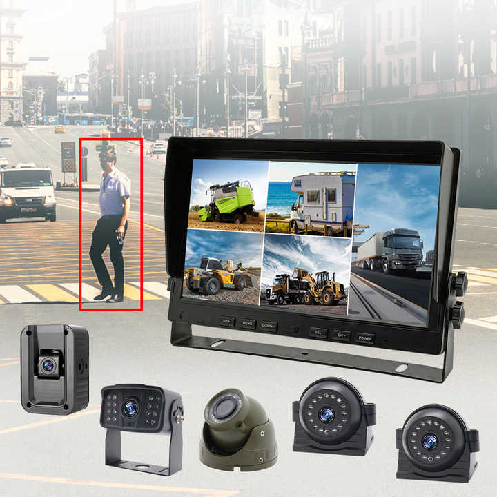 10.1" Truck Vehicle 1080P ahd BSD blind spot detection system Aid AI ...