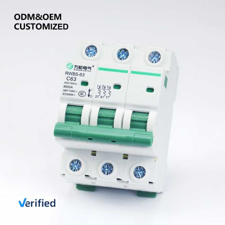 MCB Miniature Circuit Breaker MIniature RWB5-63 1P 2P 3P 4P 1A 2A 3A 4A 6A 10A 16A 20A 32A 40A ...