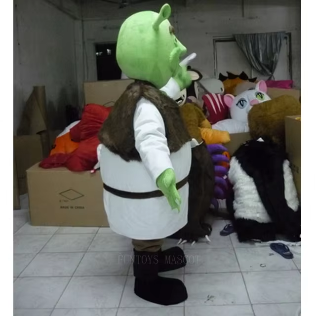 Funtoys CE Fursuit Shrek Mascot Costume Cosplay Adult Mascotte