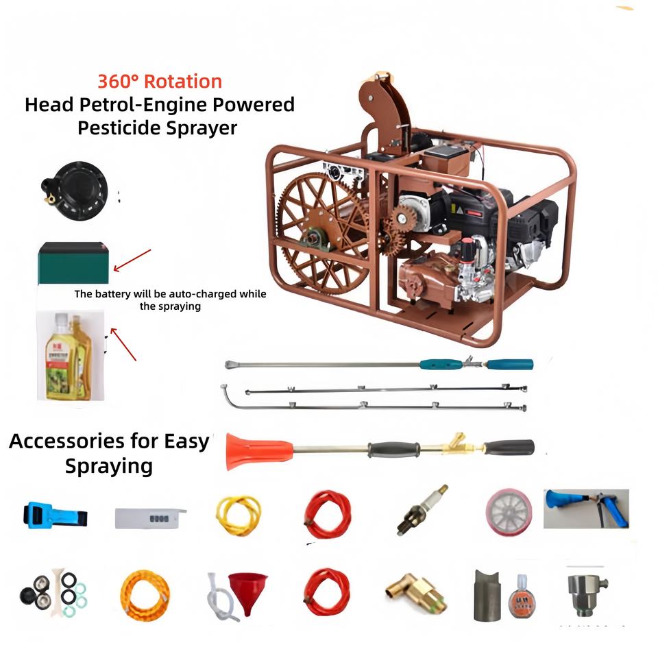 New Version 7.5HP Gasoline Pesticide Spraying Machine Petrol ...