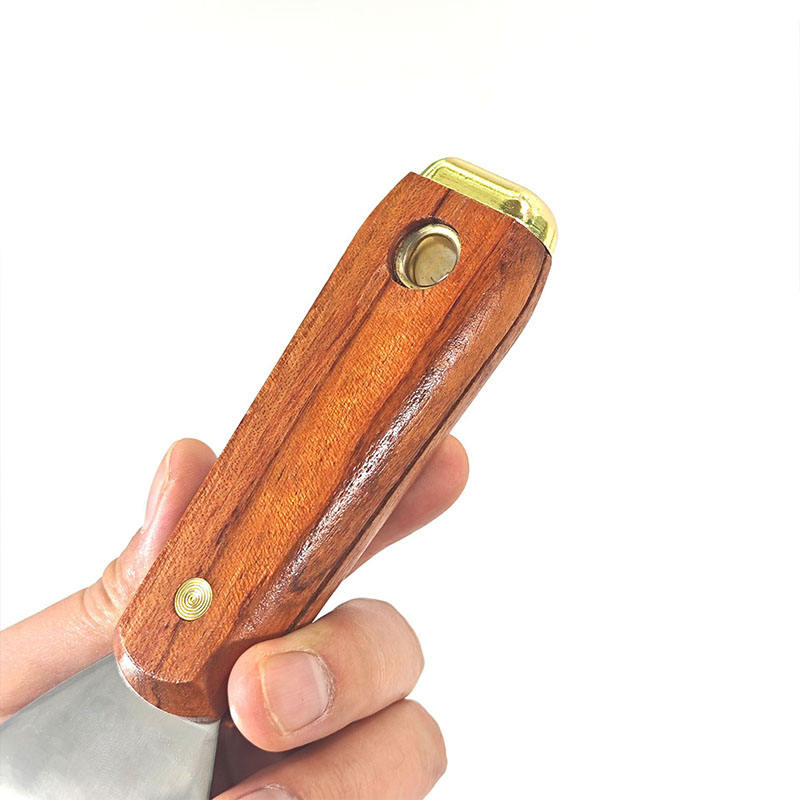 Industrial Grade DIY Stainless Steel Scraper Putty Knife Spatula Wood ...