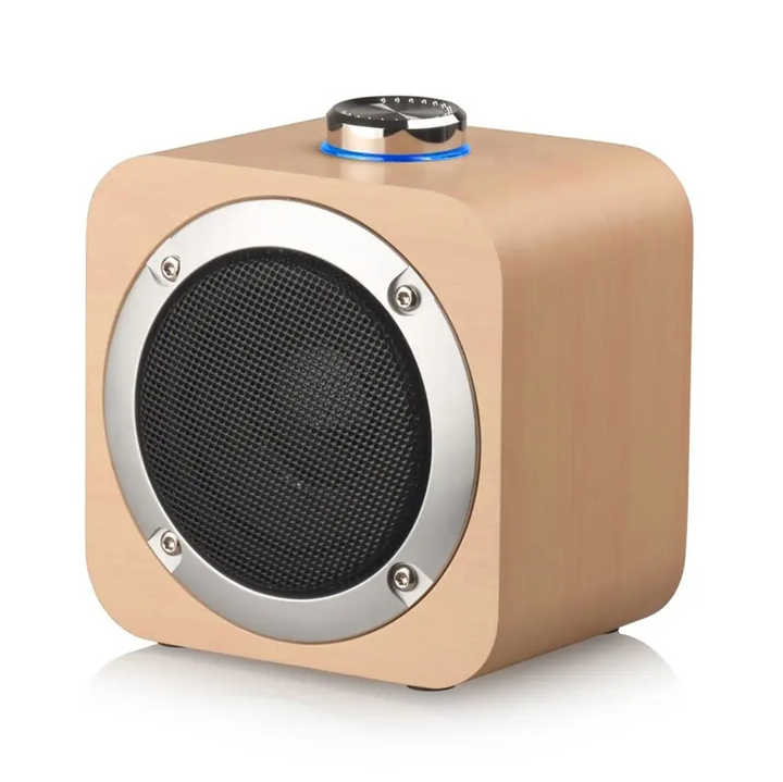 Sustainable Mini Bamboo Speaker Wood Rechargeable Powered 1200mAh ...